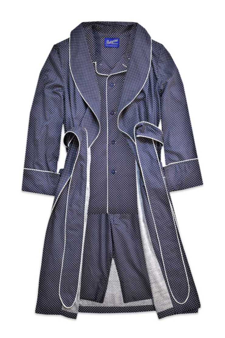 Mens Robe And Shorts Set | Cotton Pajamas For Men | Classic