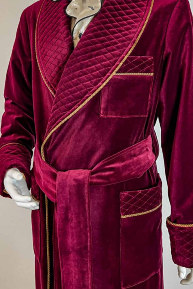 Burgundy Velvet Robe | Luxury Comfort And Style | Baturina Homewear